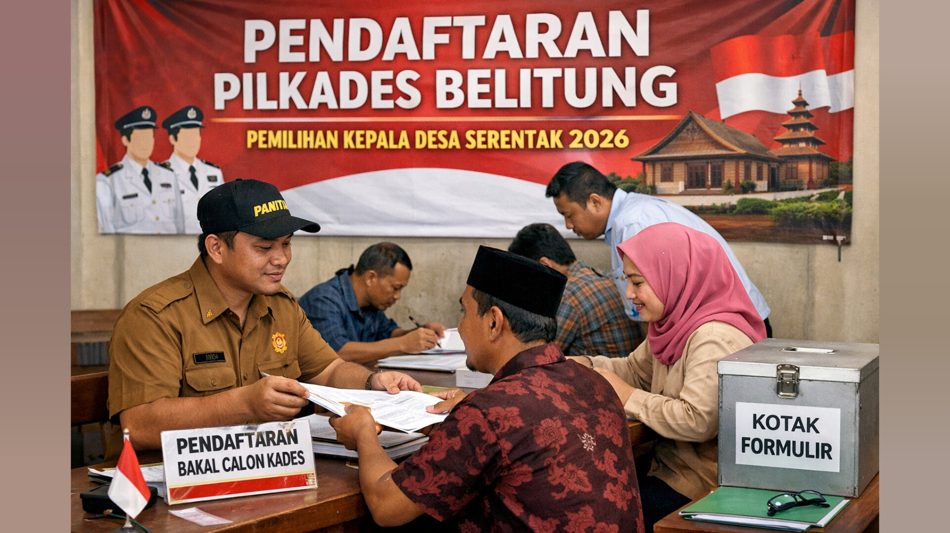 Hari Kedua Pendaftaran Pilkades Belitung, Air Ketekok Catat 8 Pengambil ...